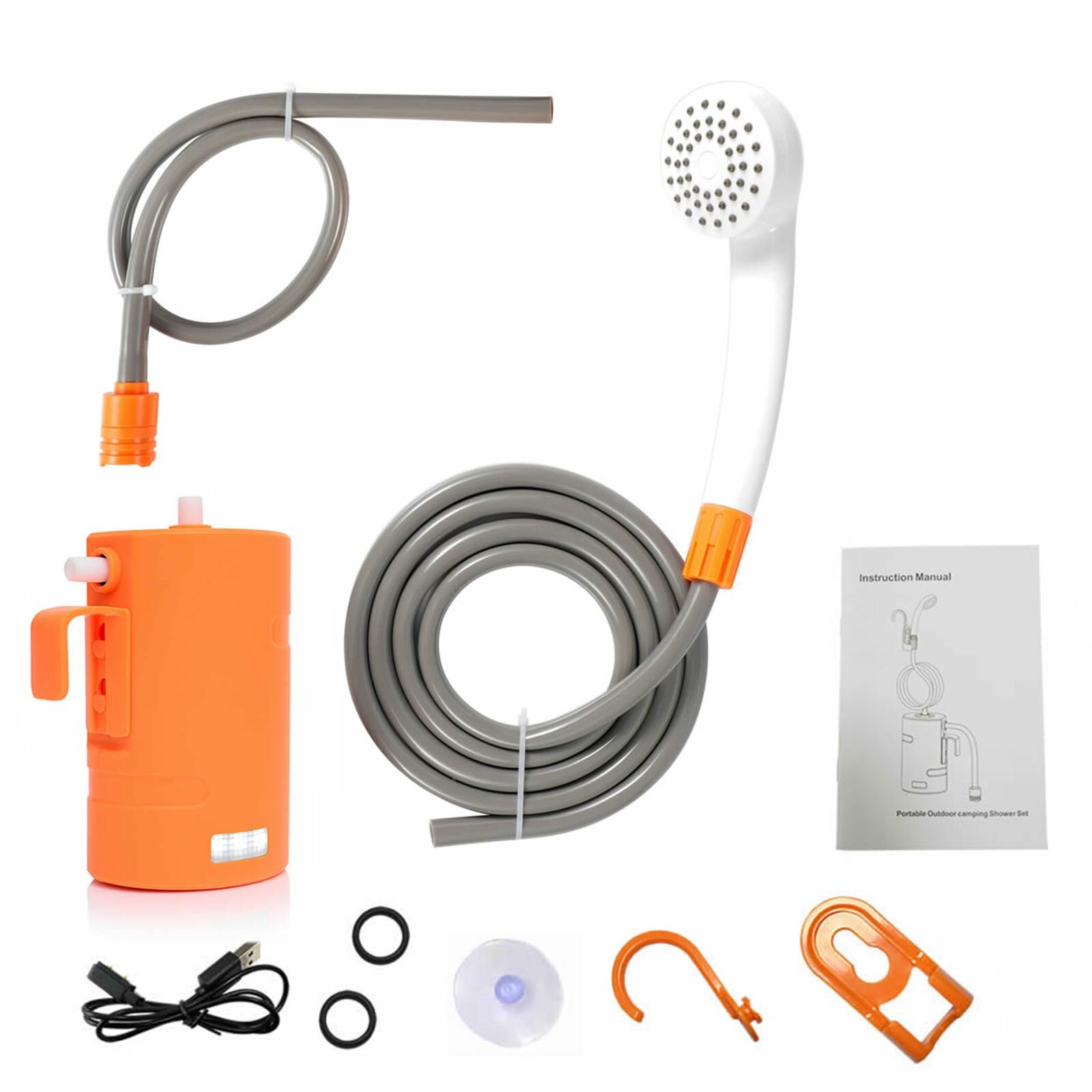 Портативная насадка для душа на открытом воздухе, перезаряжаемый насос для душа