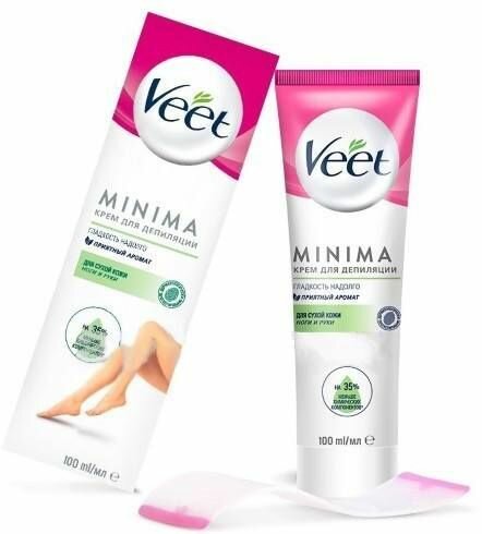 Veet MINIMA, крем для депиляции для сухой кожи, 100 мл