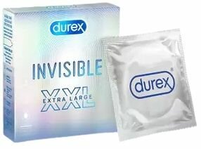 Дюрекс Invisible XXL, презервативы, 3 шт.