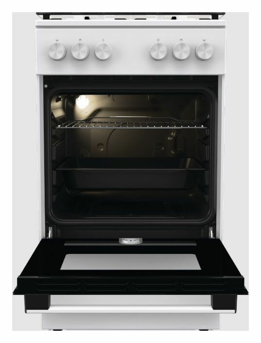 Плита газовая Gorenje GG5A10WH белый, отдельностоящая