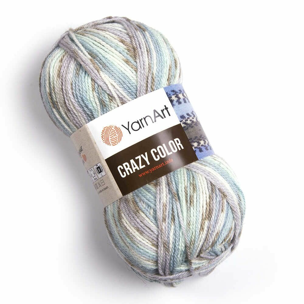 Пряжа YarnArt Crazy Color цвет 179 (100г/260м, упаковка 5 мотков)