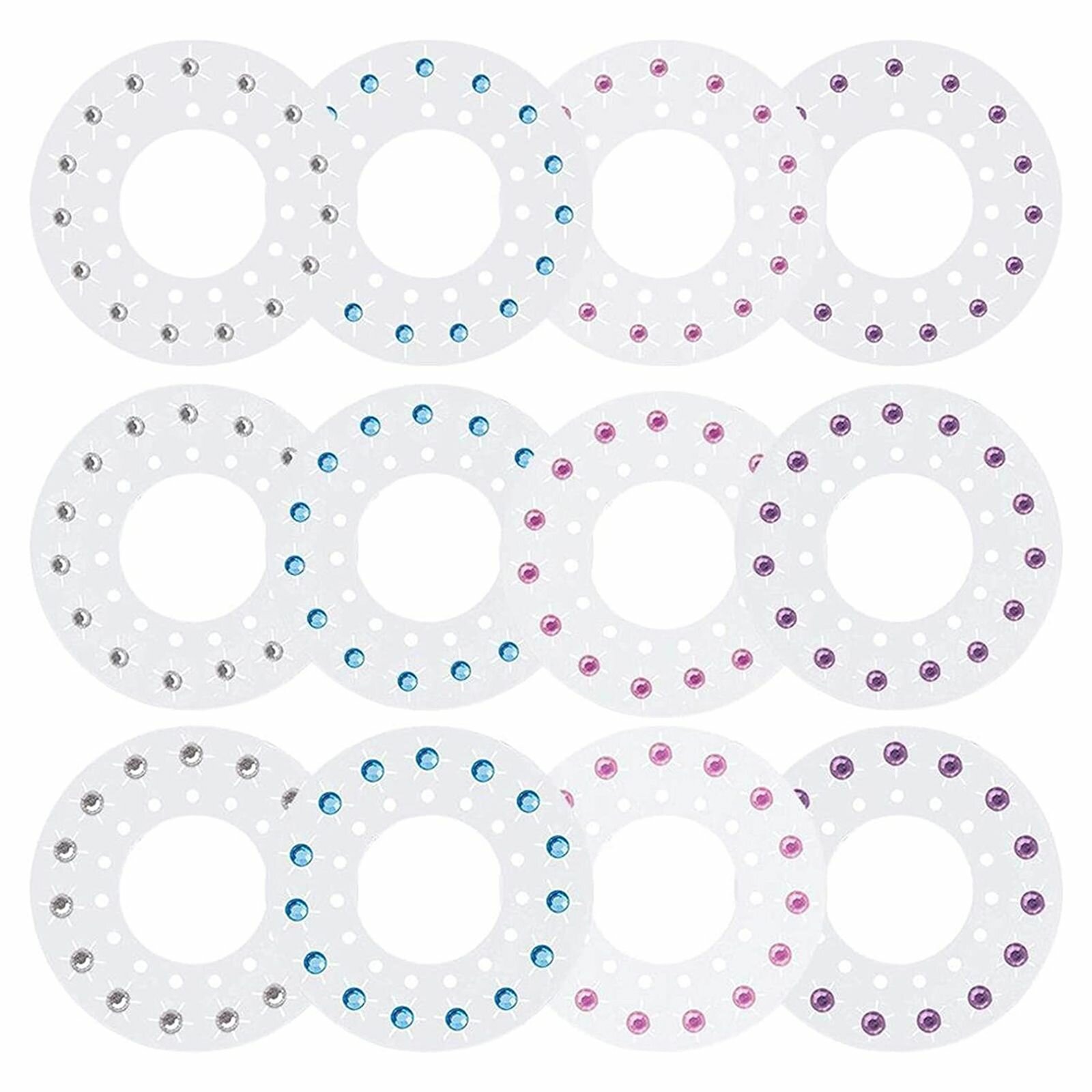 Набор для пополнения запасов драгоценных камней 180ШТ Круглые драгоценные камни ремесленного материала разного размера Подходят для украшения