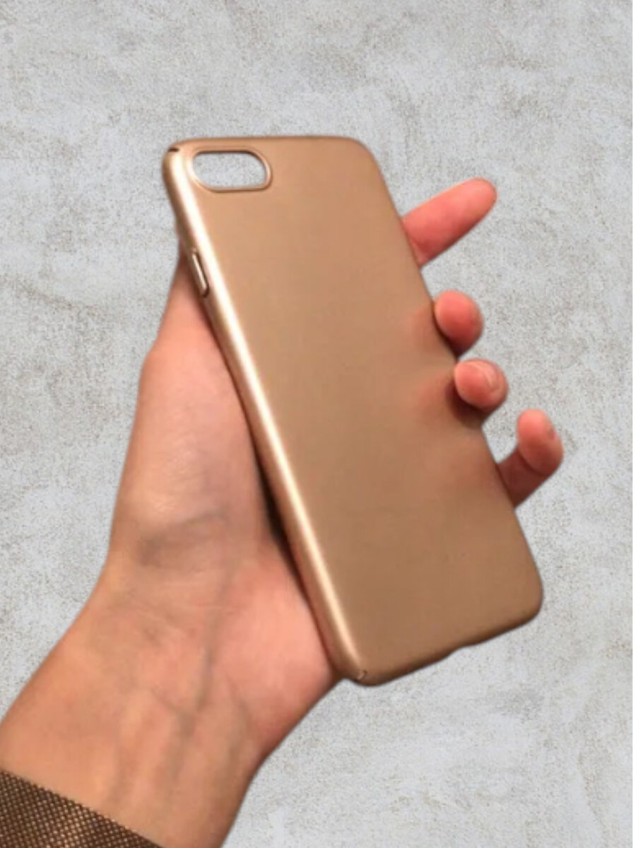 Чехол силиконовый для iPhone 7/8/SE (2020), HOCO, Ultra-slim, Light series, Dream color, золотой