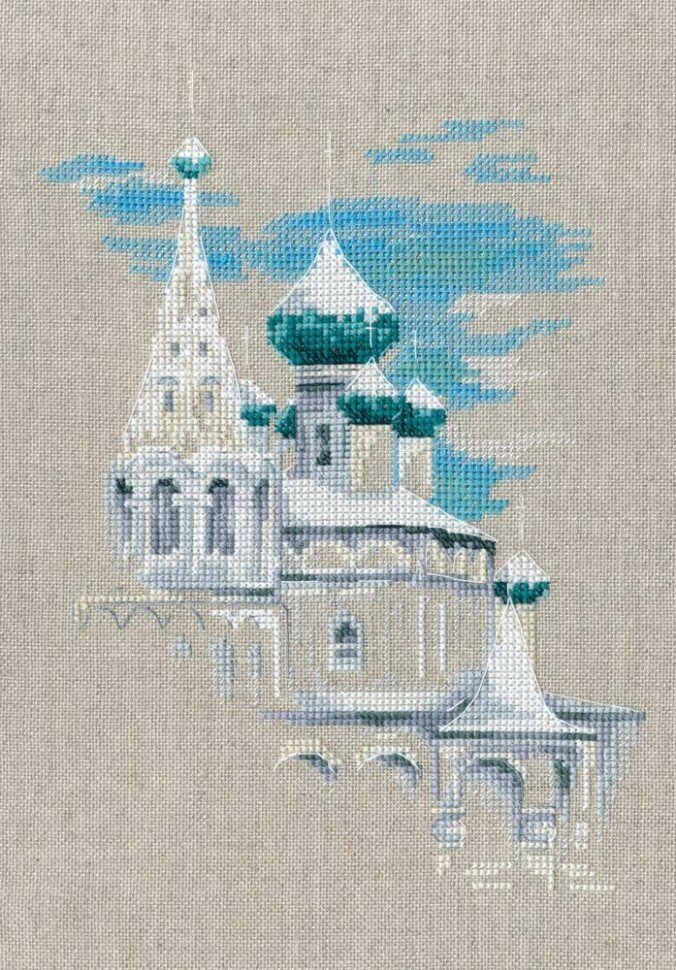 Набор для вышивания РТО #M735 Светлая зима, Счетный крест, 14 x 19 см