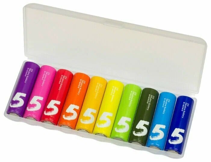 Батарейки ZMI Rainbow ZI5 Batteries типа AA 10 шт, цветные, CN