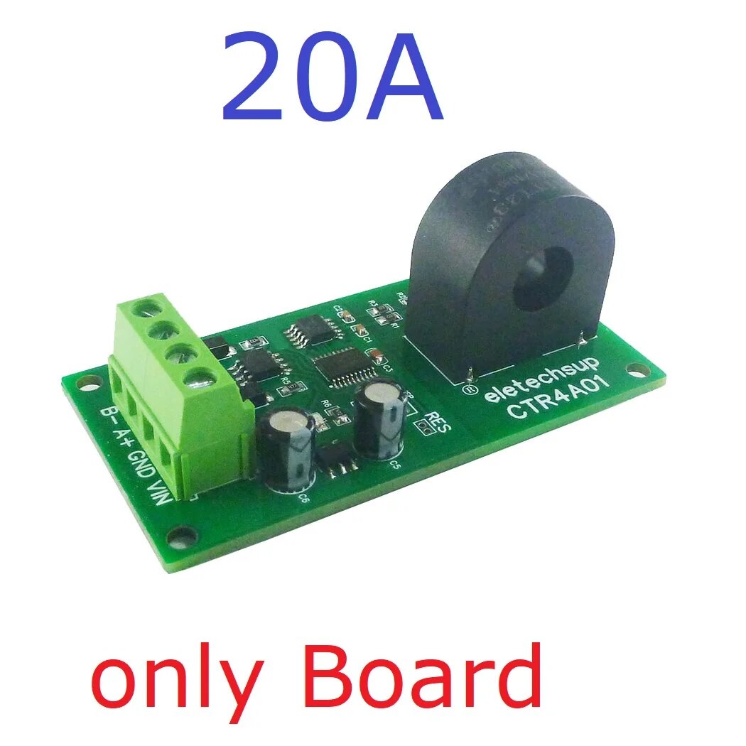 Аналоговый трансформатор тока CTR4A01 5A/10A/20A MODBUS eletechsup 20A only Board
