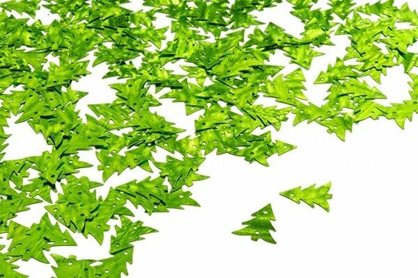 Пайетки россыпью TBY 11х16 мм, цвет 010 салатовый, 50 г (TBY. FLK780.010)