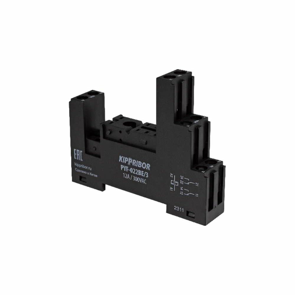 Двухконтактная колодка для реле KIPPRIBOR Pyf-023be/3 mpr
