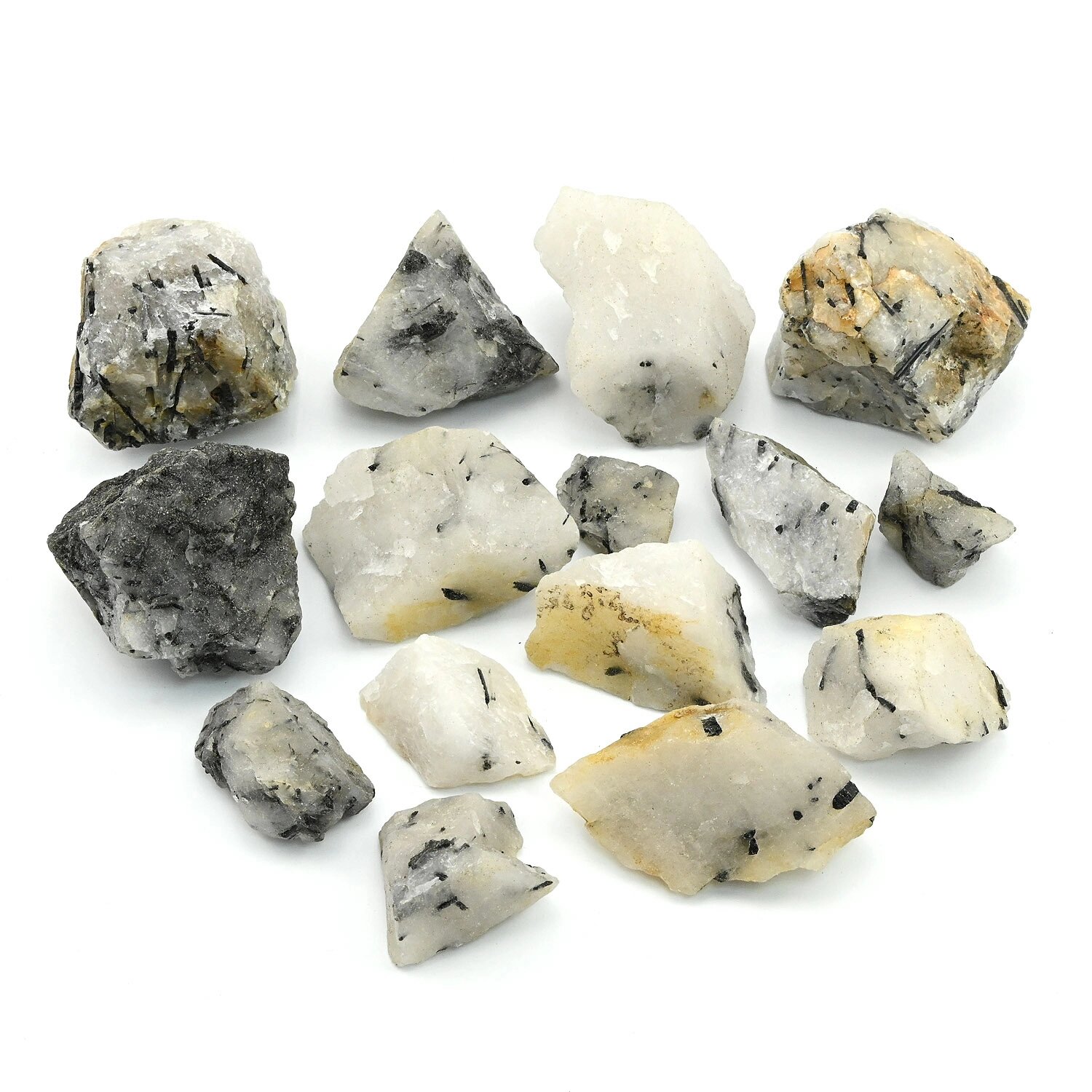 Турмалиновый кварц галтовка фракция 20-40мм, упаковка 500г .