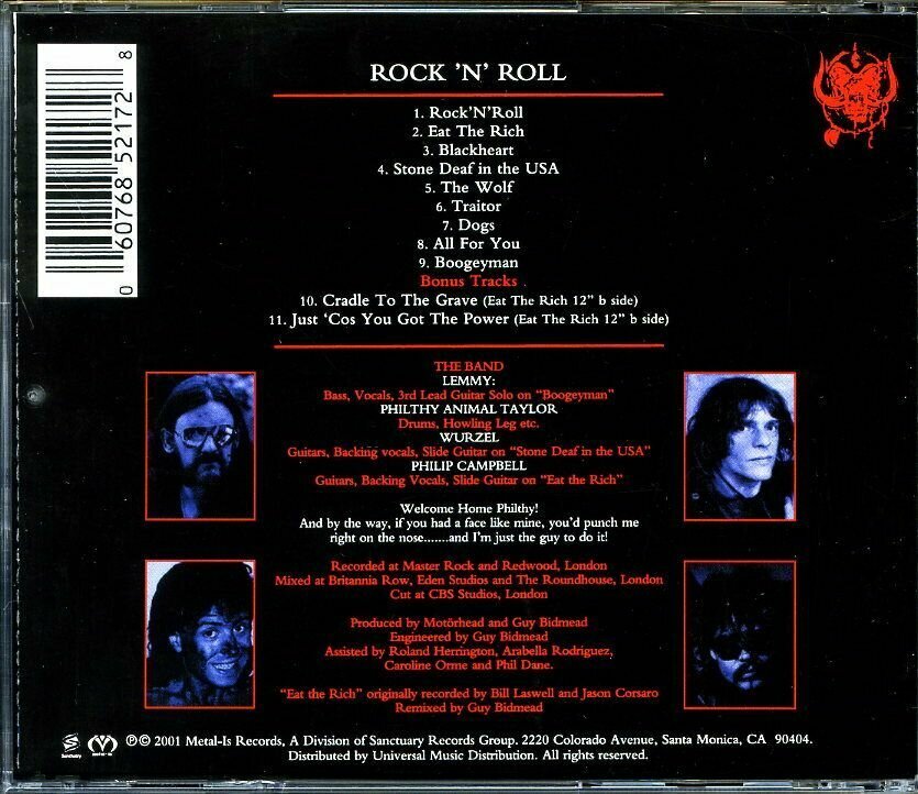 MOTORHEAD - Rock'n'Roll 1987 г — фото 1