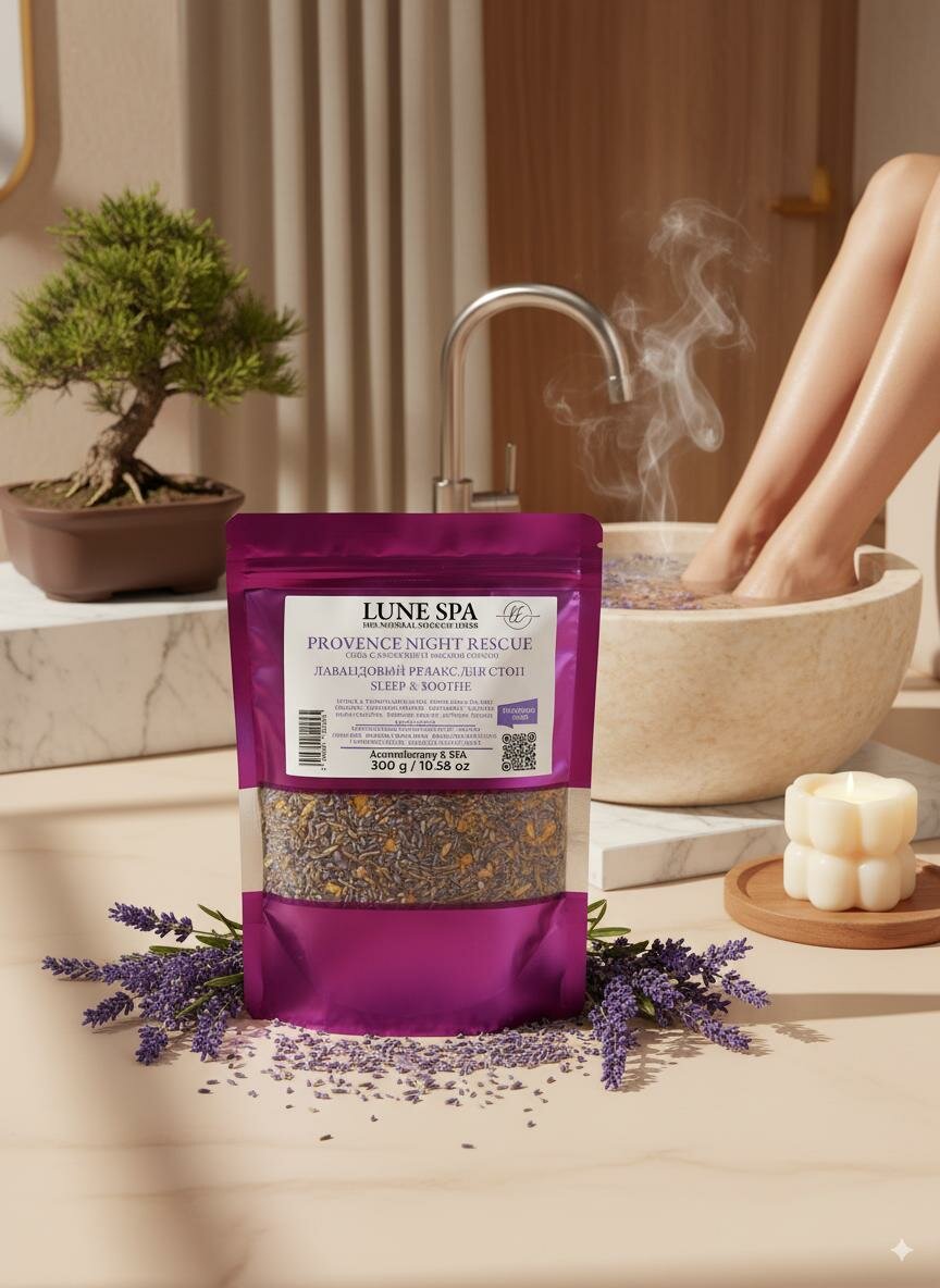 Ванночка для ног с лавандой и маслами Provence Night Rescue