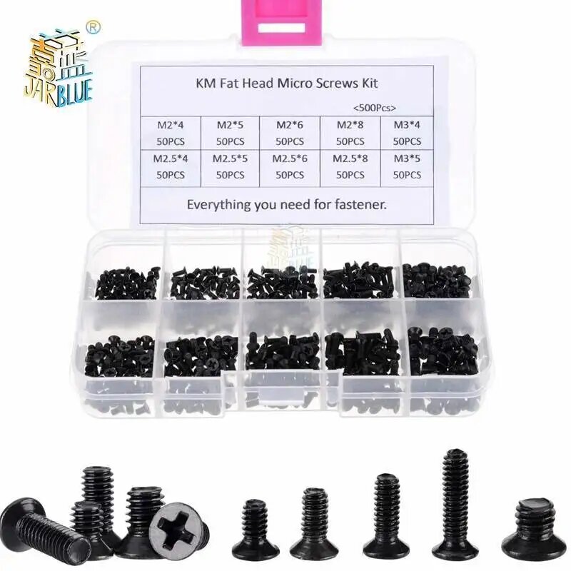 Набор винтов JARBLUE M2 M2.5 M3 для ноутбука 250Pcs Mix