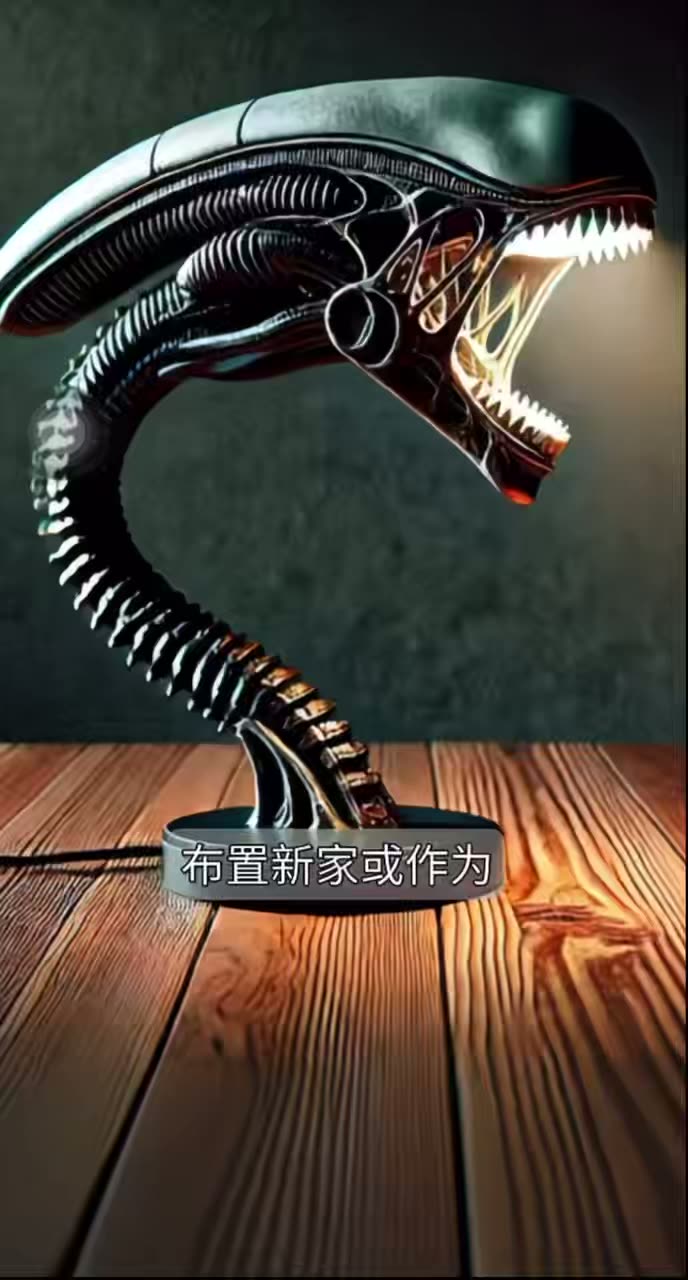 Биологическая лампа Alien, подставка для спальни, украшение для дома, лампа, украшения из смолы