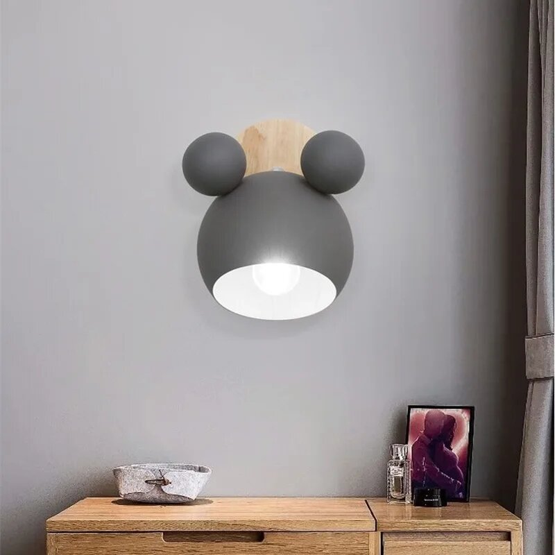 Настенный светильник LZPZ RUI с Микки Маусом gray