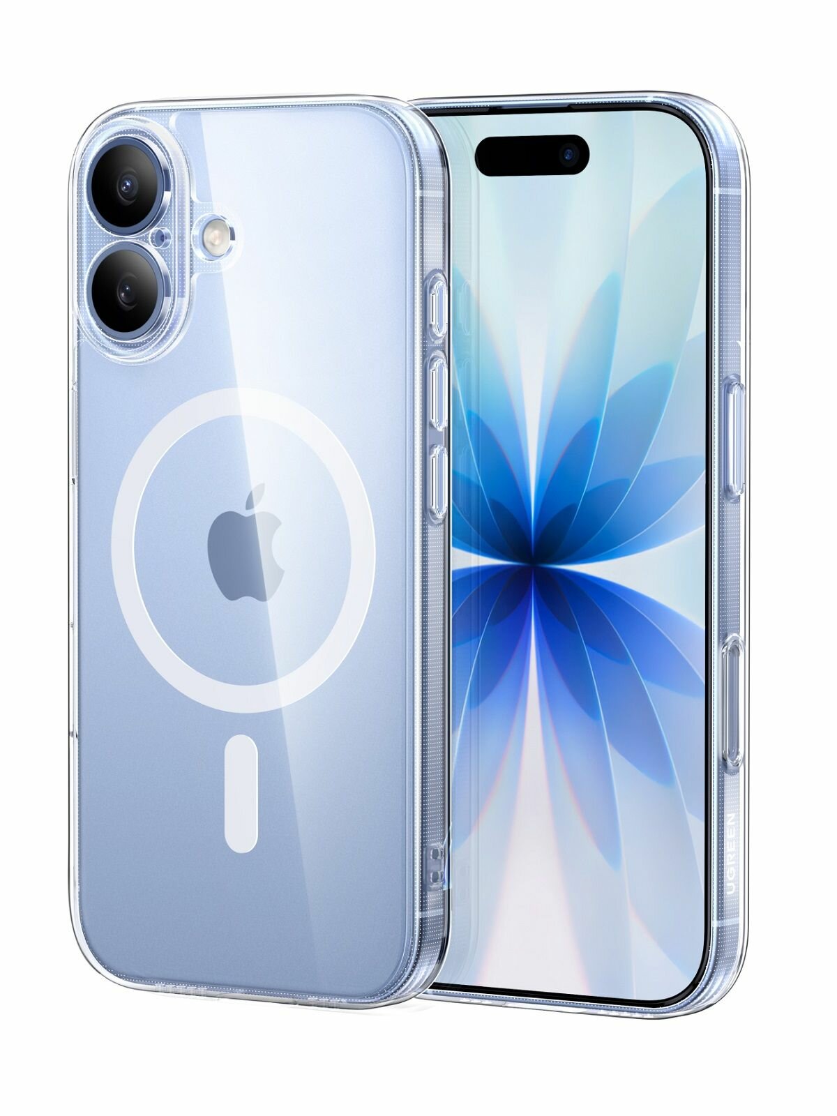 Чехол защитный с поддержкой MagSafe UGREEN CA238 (85354) Magnetic Protective Case for iPhone 17 6,3'. Цвет: прозрачный