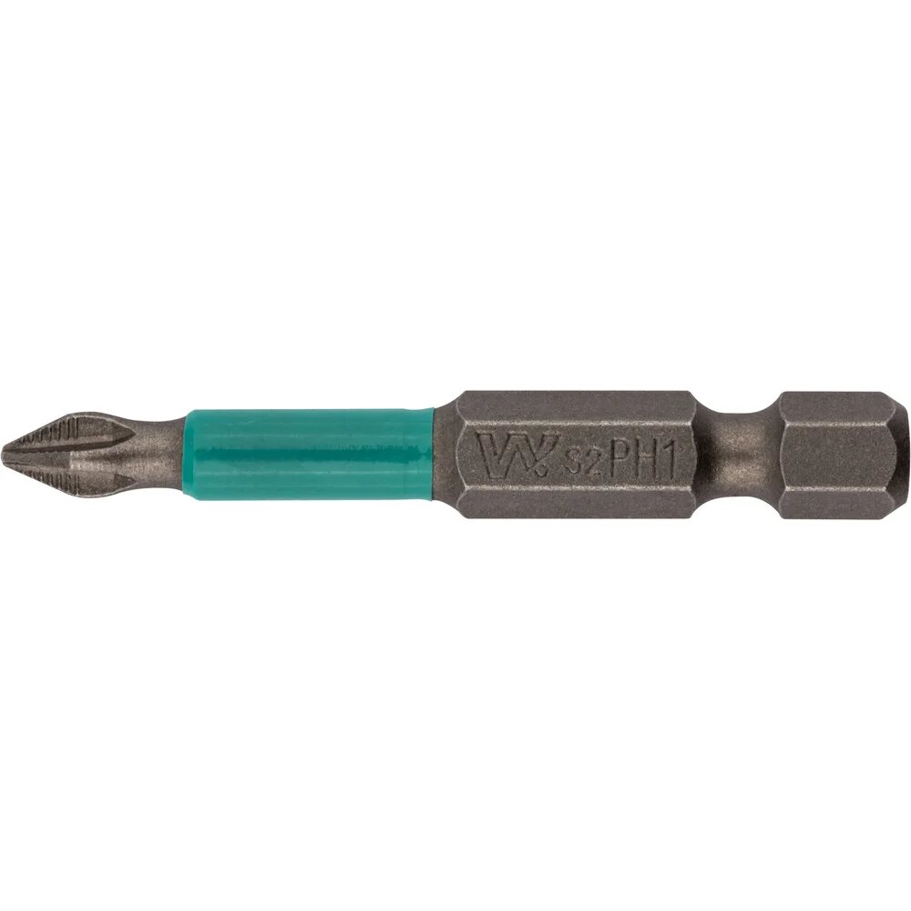 WHIRLPOWER Биты 10 шт. WP, сталь S2, с насечкой, Профи, РН 1x50 мм 57576