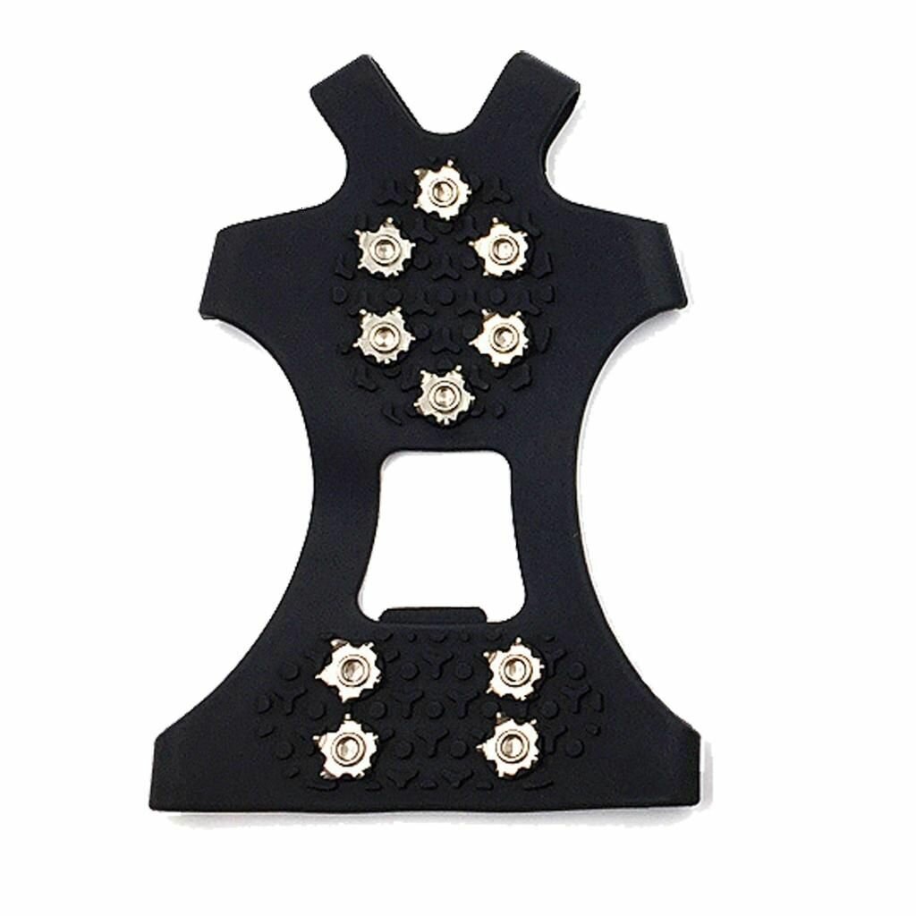 10 Шипов Снегоступы Легкие Ледовые Насадки для Пожилых и Любителей Открытого Воздуха, Размер M черный - 10-зубчатый стальной коготь