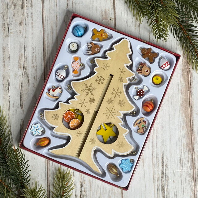 Сувенирная елка с игрушками Вайле 22 см, Breitner, 17-2199