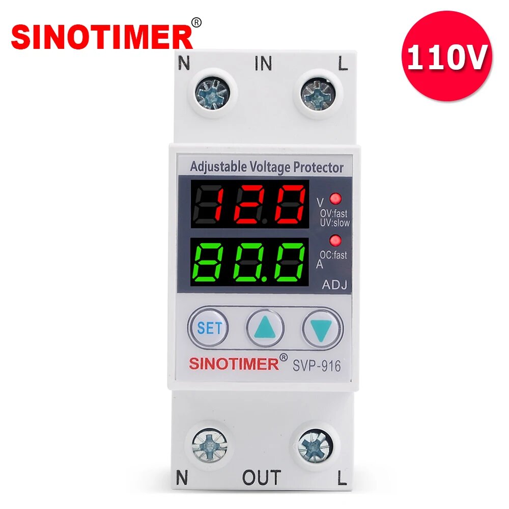 Реле напряжения SINOTIMER SVP916-1 63А