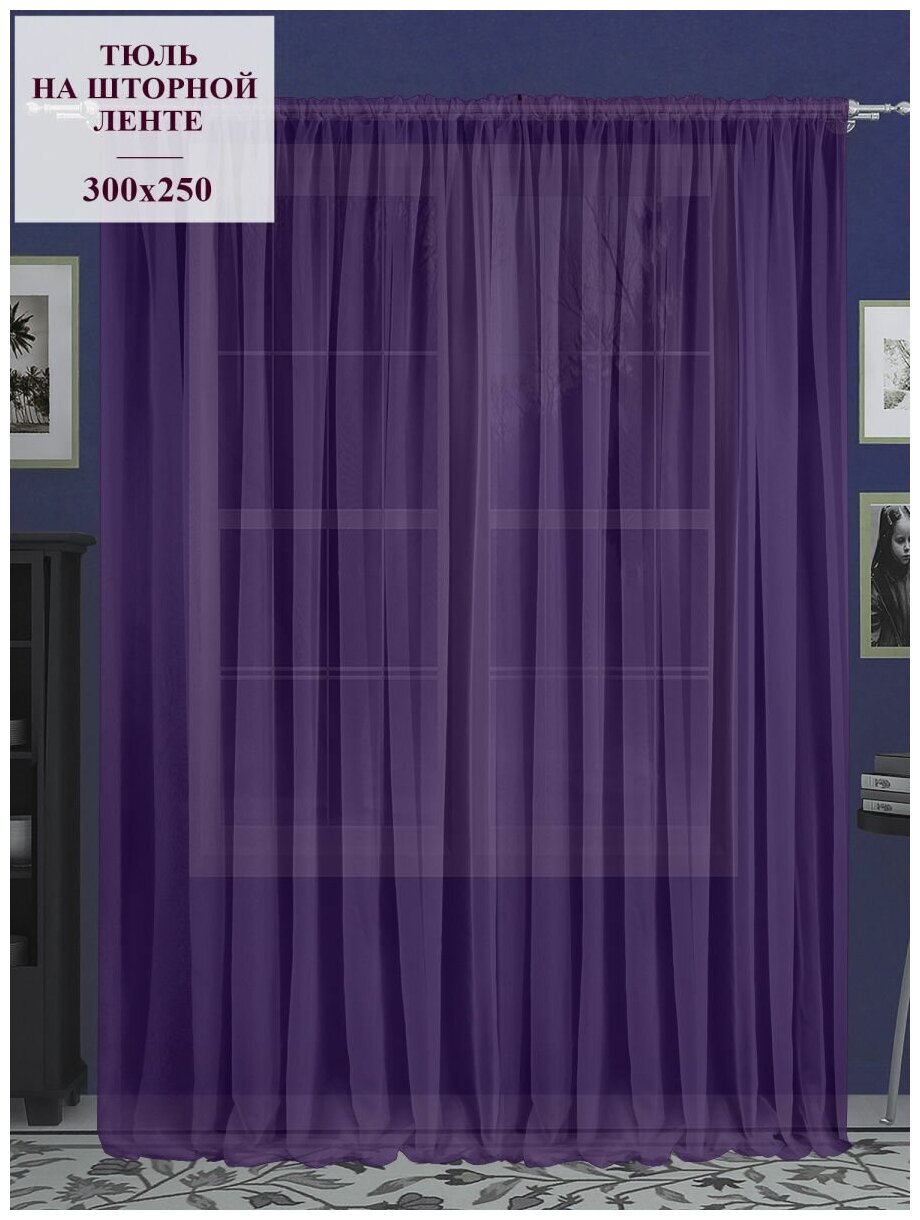 Тюль гостиный Моно, 300х250 см