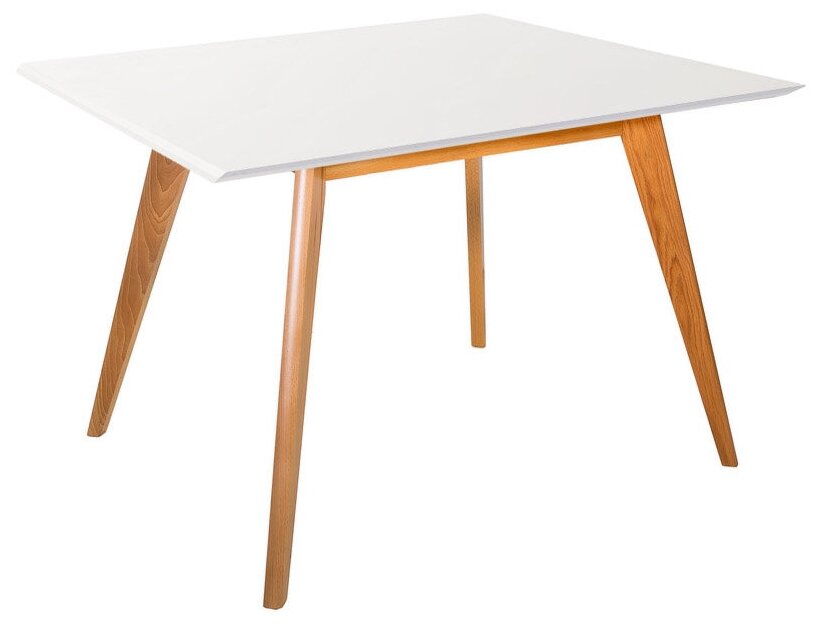 Стол Лунд квадратный 860*860 бук-белый