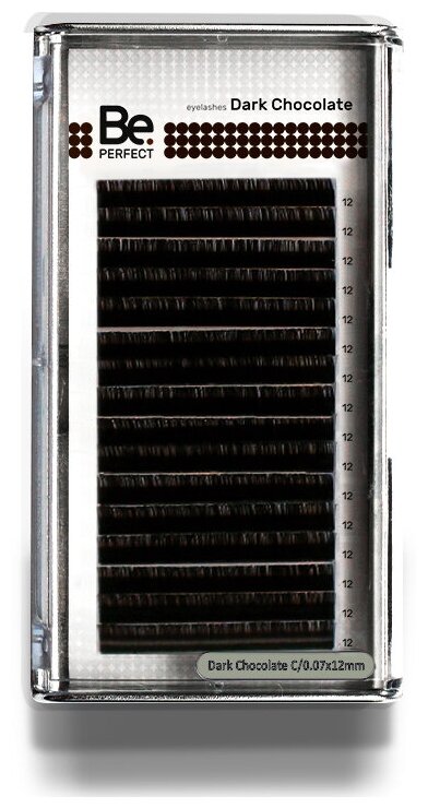 Ресницы Коричневые Be Perfect (Би Перфект) Dark Chocolate C 0.10 9 16 линий
