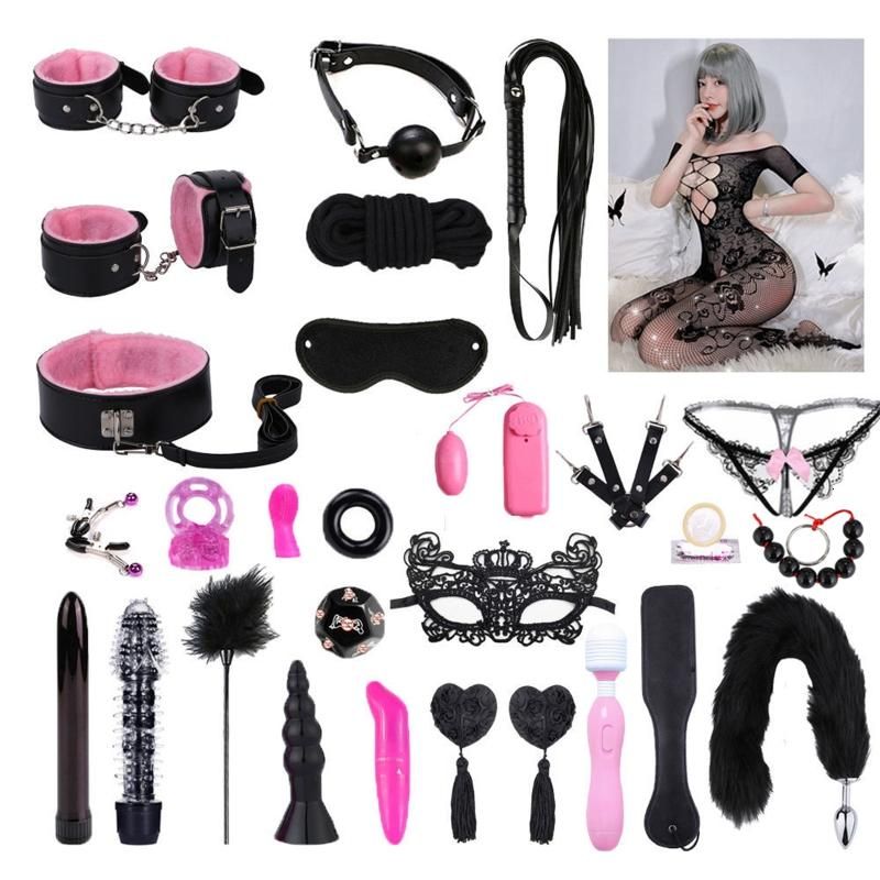 Набор для системы сексуального бондажа под кроватью Kinky Restraint Kit Трусики-ошейник из бисера