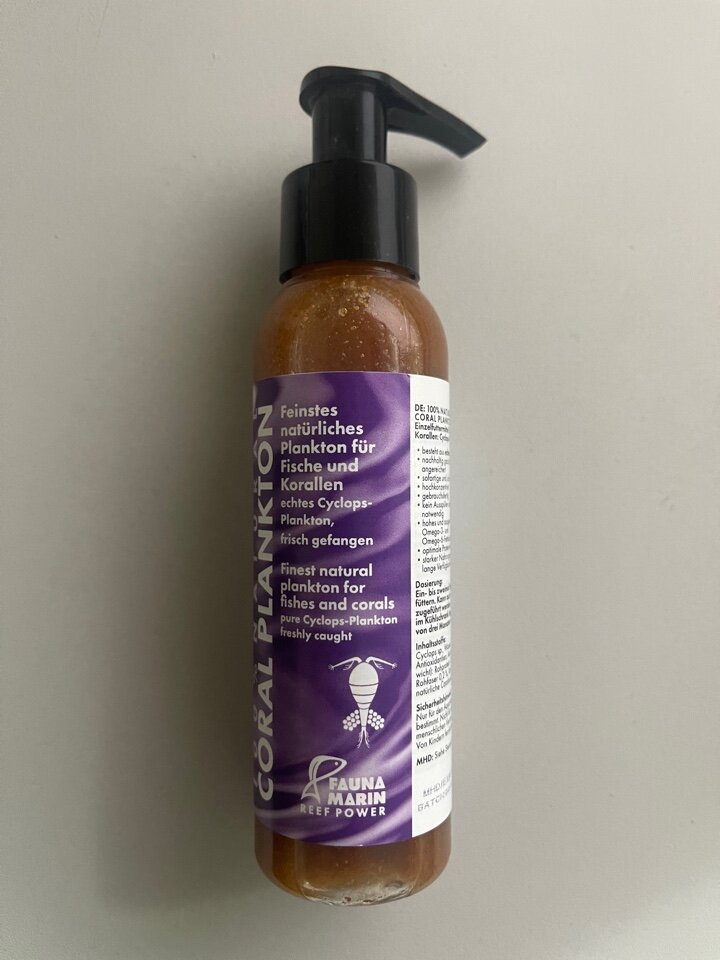 Натуральный океанический планктон для кораллов и рыб 100 мл