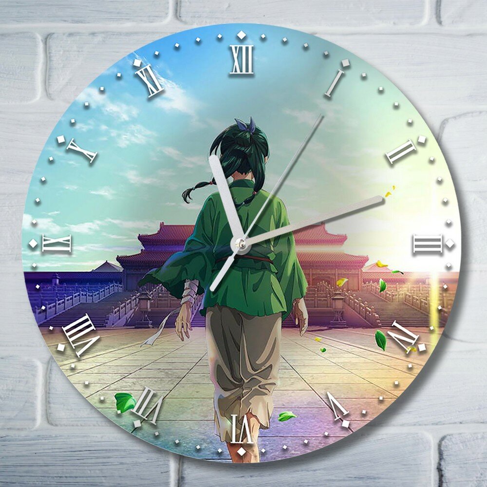 Настенные часы УФ "аниме Монолог фармацевта (мао мао, сяолан, дзинси) - 10175"