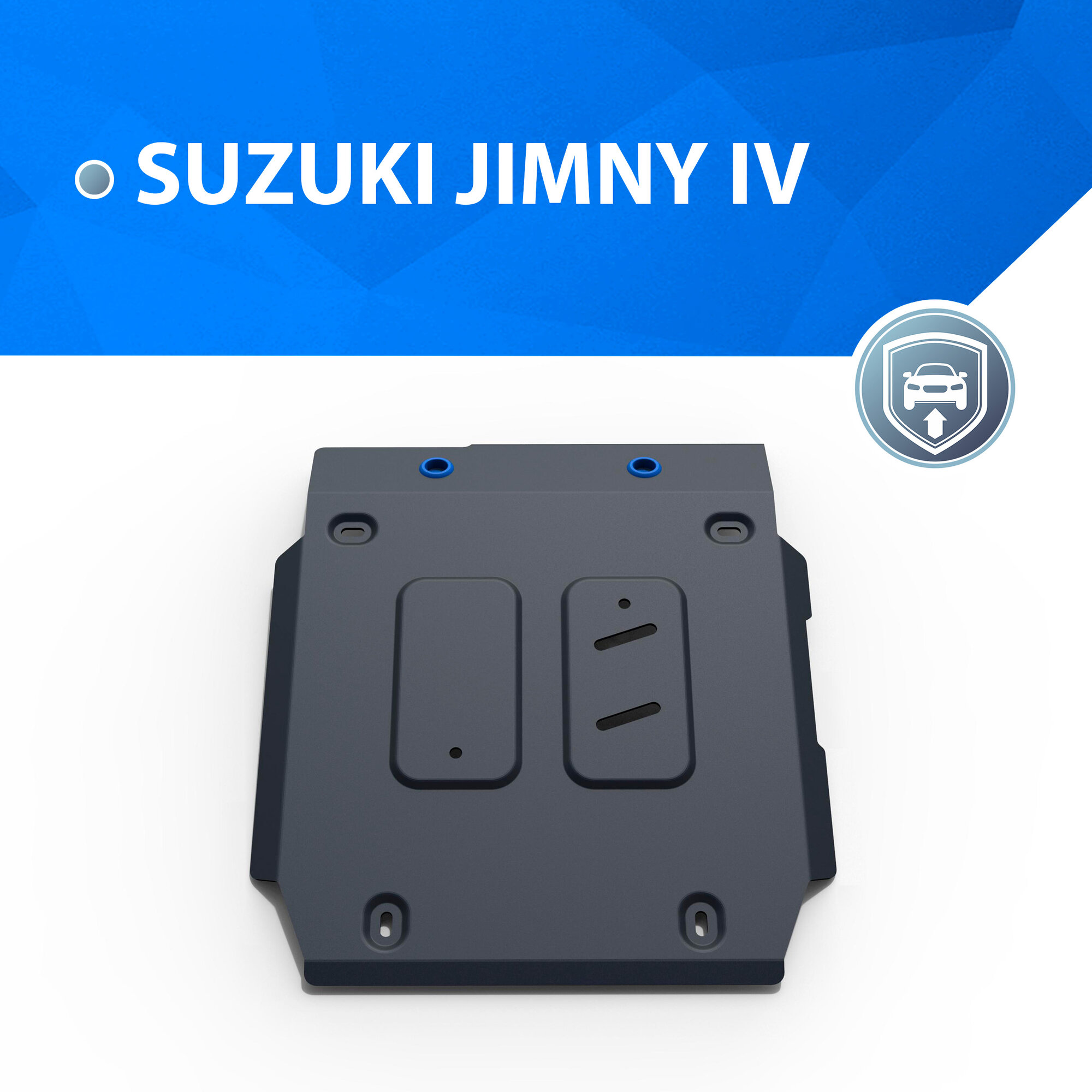 Защита КПП Rival для Suzuki Jimny IV 2019-н. в, сталь 3 мм, с крепежом, штампованная, 2111.5525.1.3