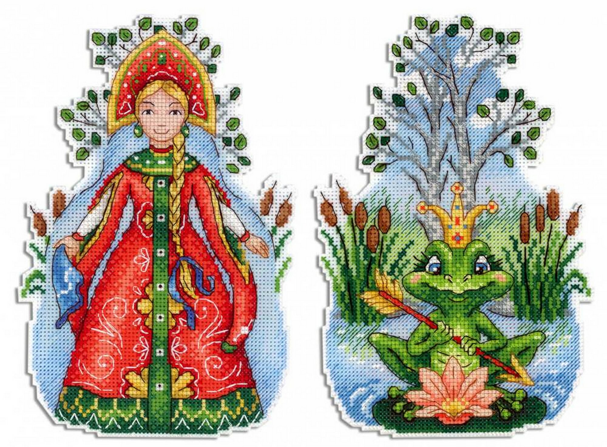 Вышивка Царевна лягушка 13x19 см.