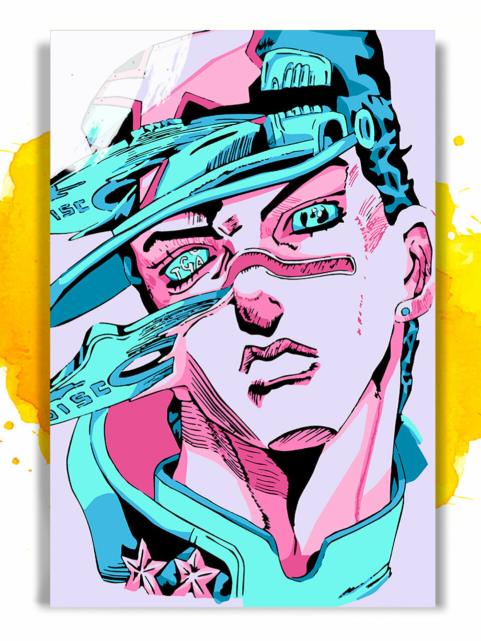Картина по номерам на холсте JoJos Bizarre Adventure -Невероятные приключения ДжоДжо - Арт, 40 х 60 см