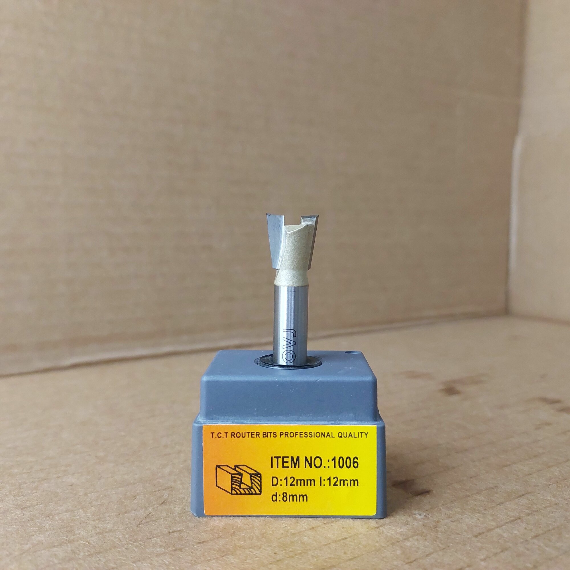 Фреза Ласточкин хвост Глобус 1006 D:12mm I:12mm d:8mm "Ласточкин хвост" Арт:1006D12d8