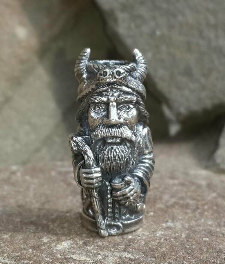 Велес Бог - Славянский Бог - Славянская Мифология - Языческий Бог - Печать Велеса - Бусина на Темляк - Темлячная Бусина - Брелок - Миниатюра - Фигурка