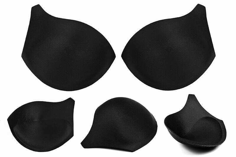 Чашечки для бюстгальтера (чашки корсетные) PUSH-UP р.75 цв. черный (2 комплекта)