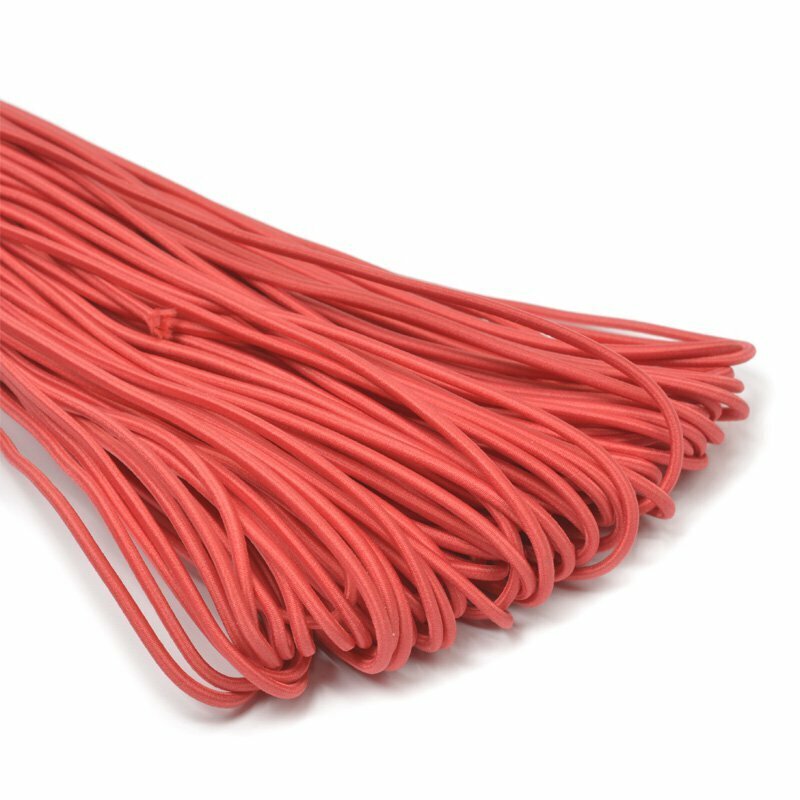Резинка шляпная (резинка круглая) цв. красный 3мм (100 метров)