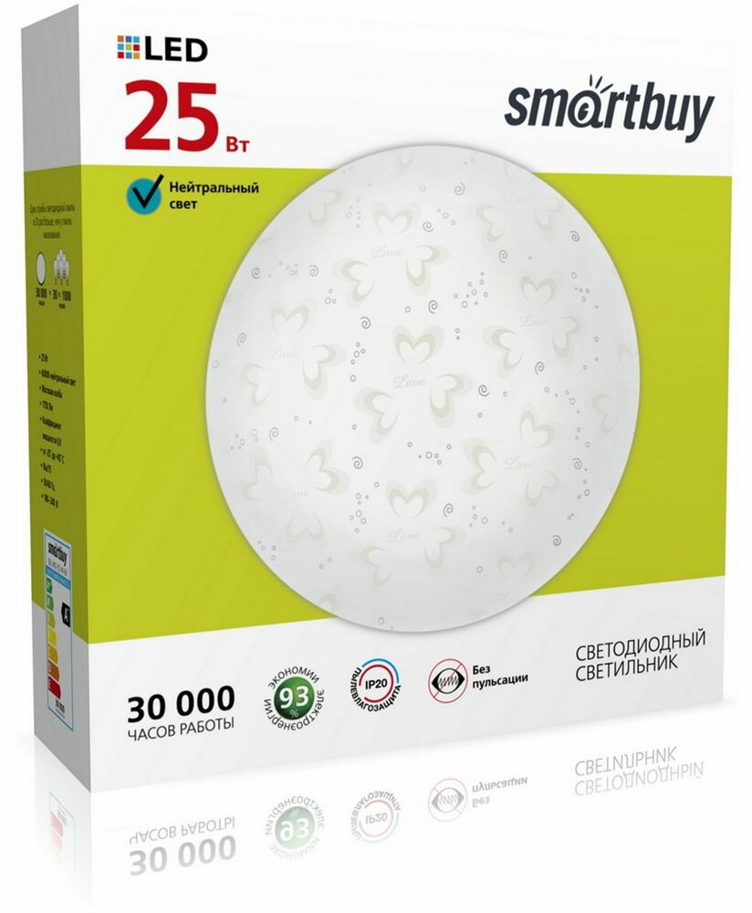 Светодиодный потолочный светильник (LED) Smartbuy-25W Mood (SBL-MD-25-W-6K)