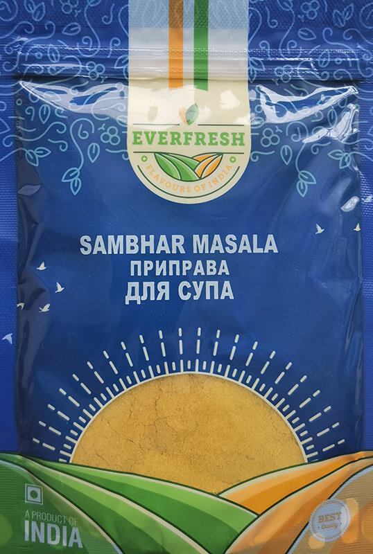 SAMBHAR MASALA, Everfresh (Приправа для супа, Эверфреш), 100 г.