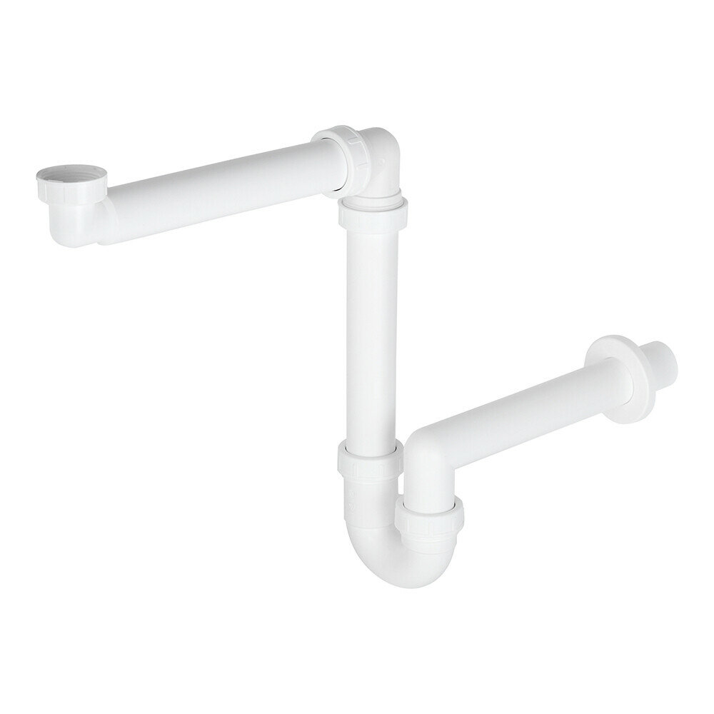 Сифон для раковины Alcadrain 1 1/4х40 мм без выпуска белый A434/AG210521154