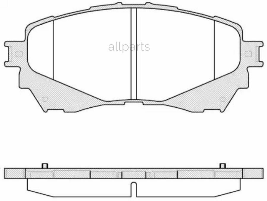 REMSA 153804 1538 04 колодки дисковые п!\ Mazda 6 2.0/2.2D 12>
