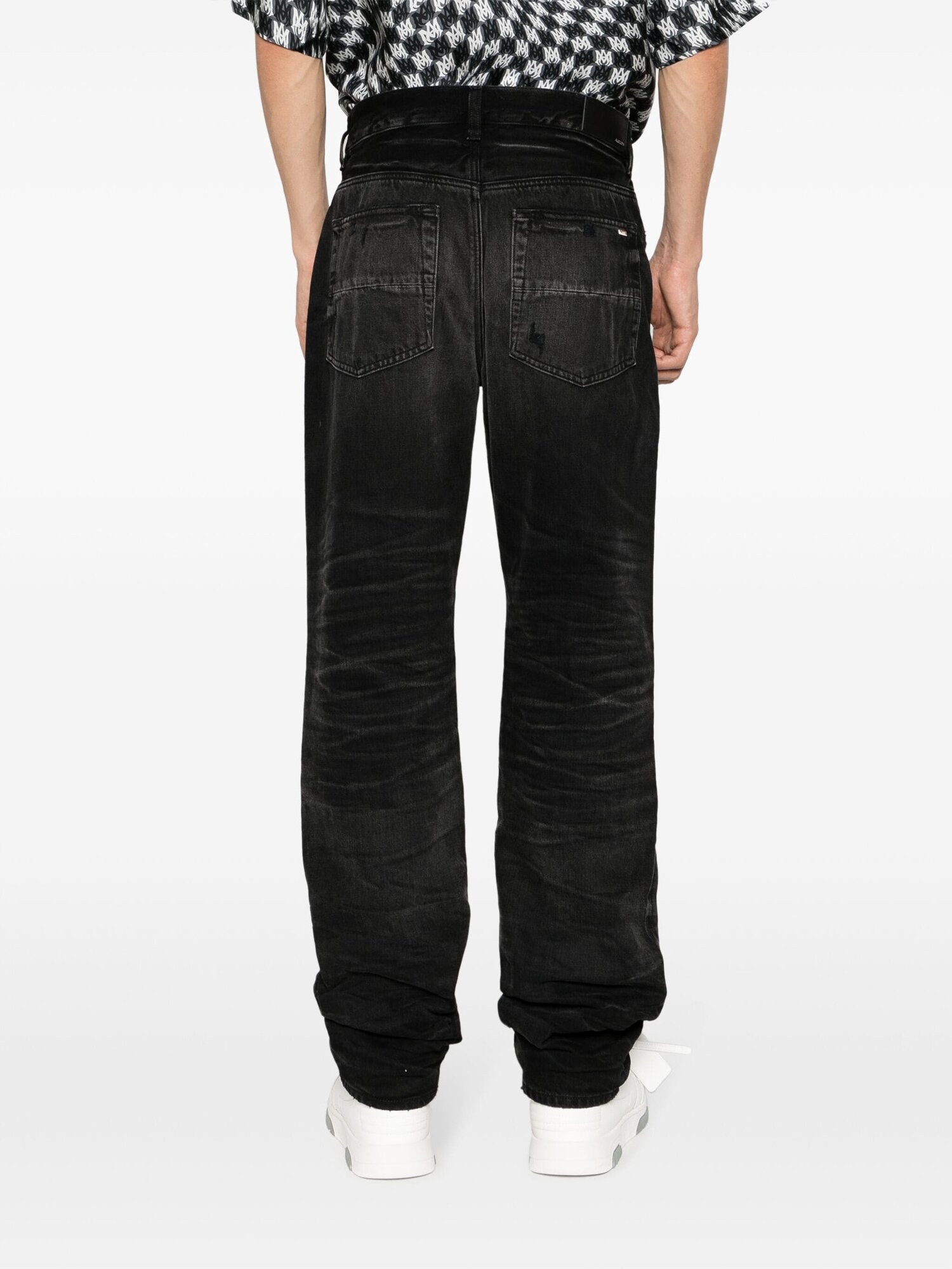 Джинсы AMIRI Straight-leg jeans, размер M, черный — фото 1