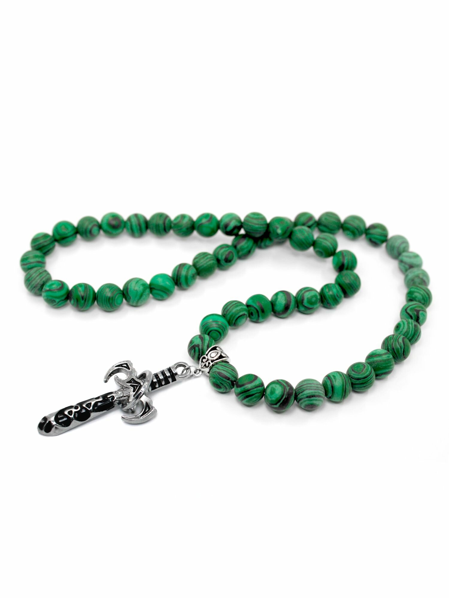 Бусы, малахит