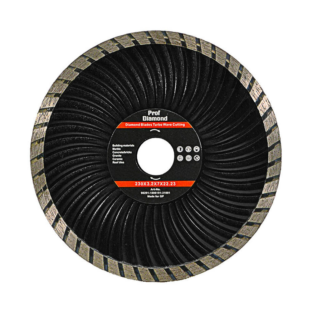 Диск алмазный "Prof Diamond" турбо-волна 230 x 3,2 x 7 x 22.2 мм TORGWIN TGS S24239