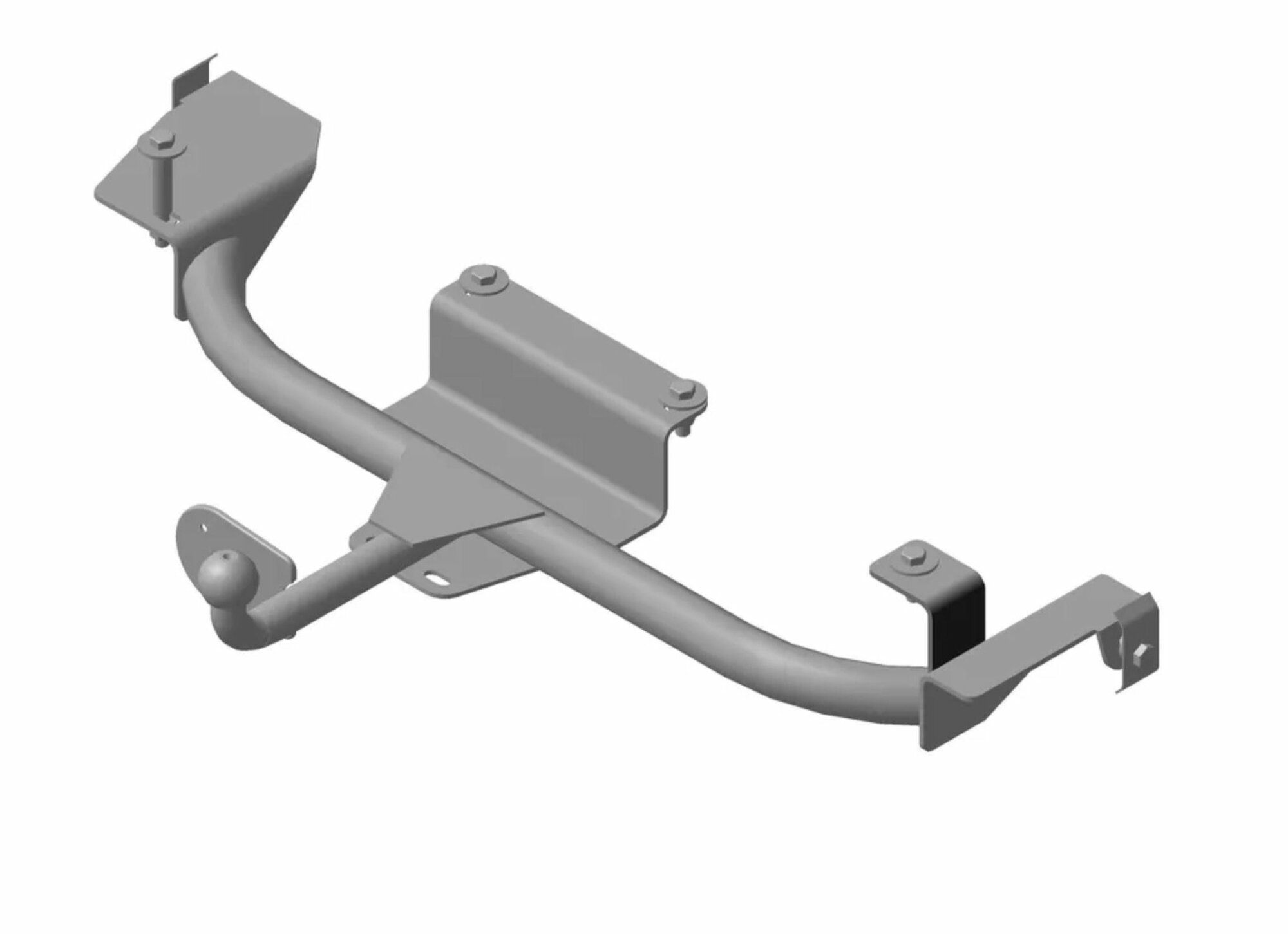 Фаркоп для Daewoo Nexia (1995-) (без электрики) (паспорт и сертификат) AvtoS. DW03