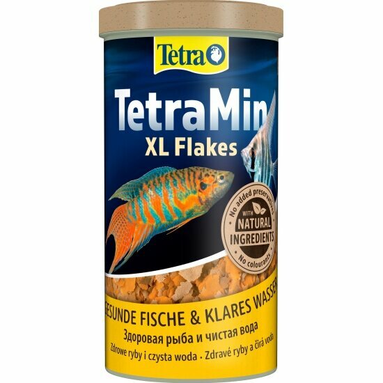 Корм основной для всех видов рыб Tetra Min XL Flakes 1000ml