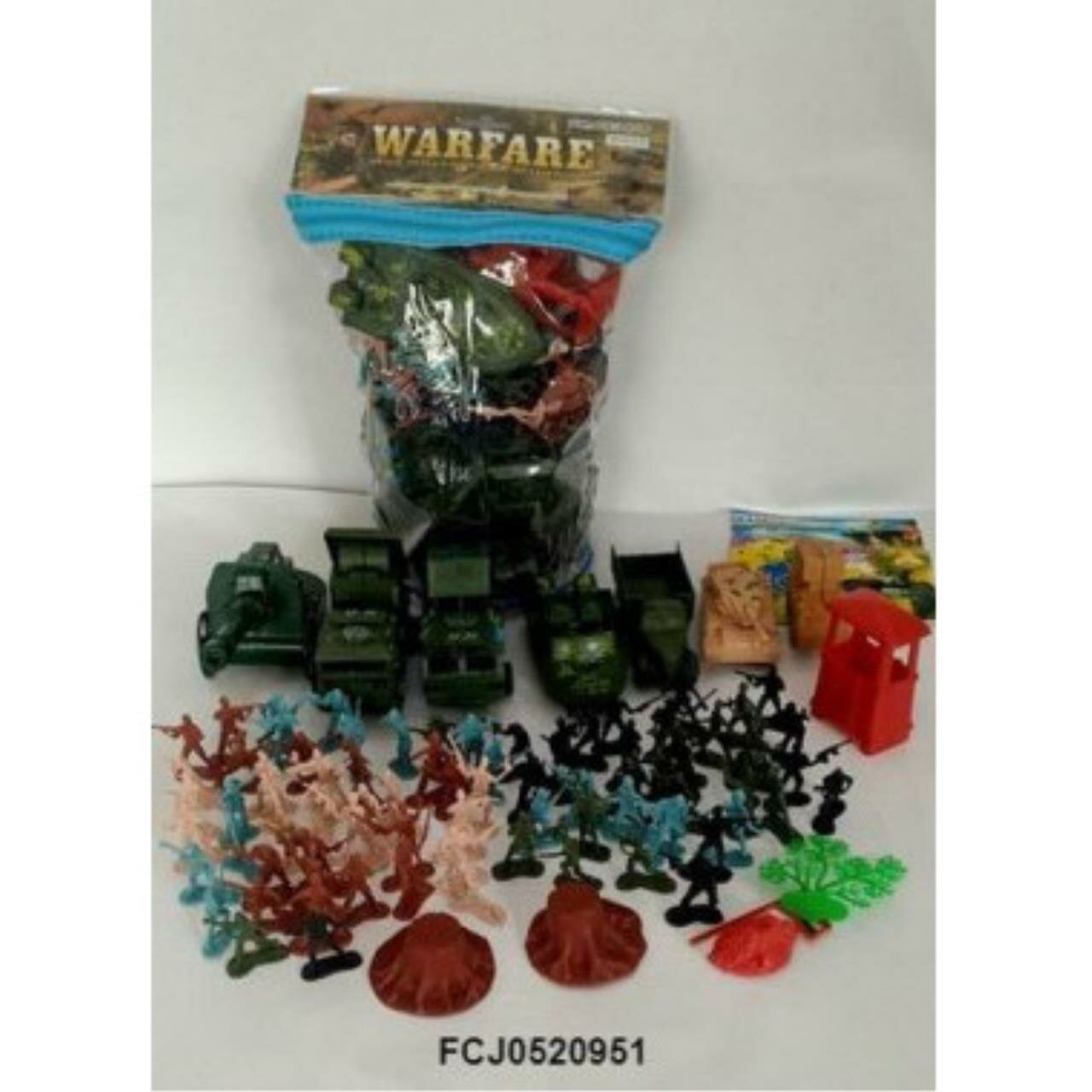 Игровой набор Войска фигурки солдатиков и военная техника 6шт в пакете