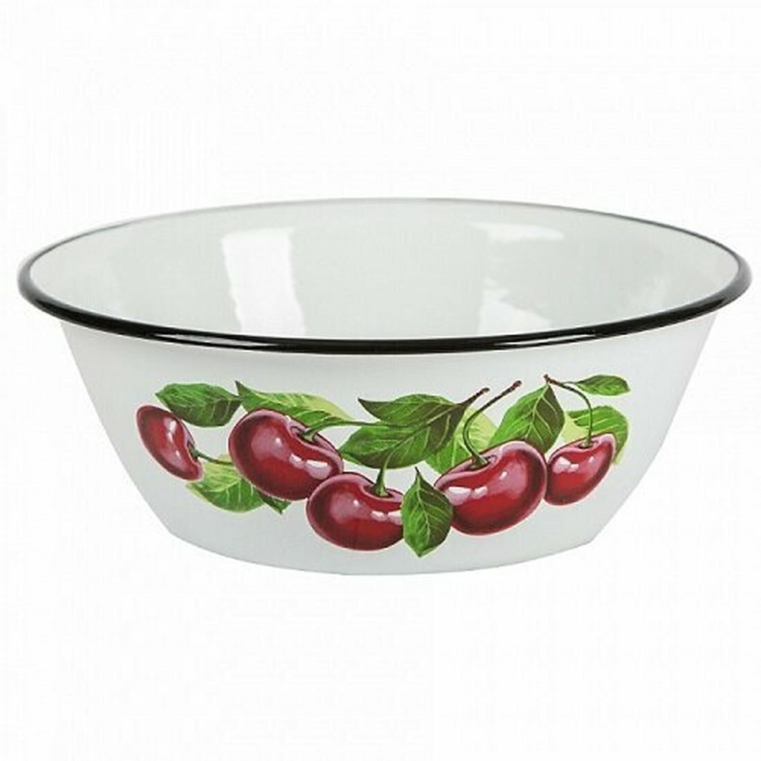 Миска 2,0л Вишневый сад (белая)