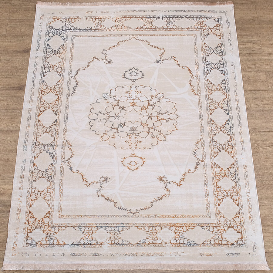 Ковер Турецкий Ascona дизайн 4417A цвет BEJ FLOS / BEJ FLOS 1x2м