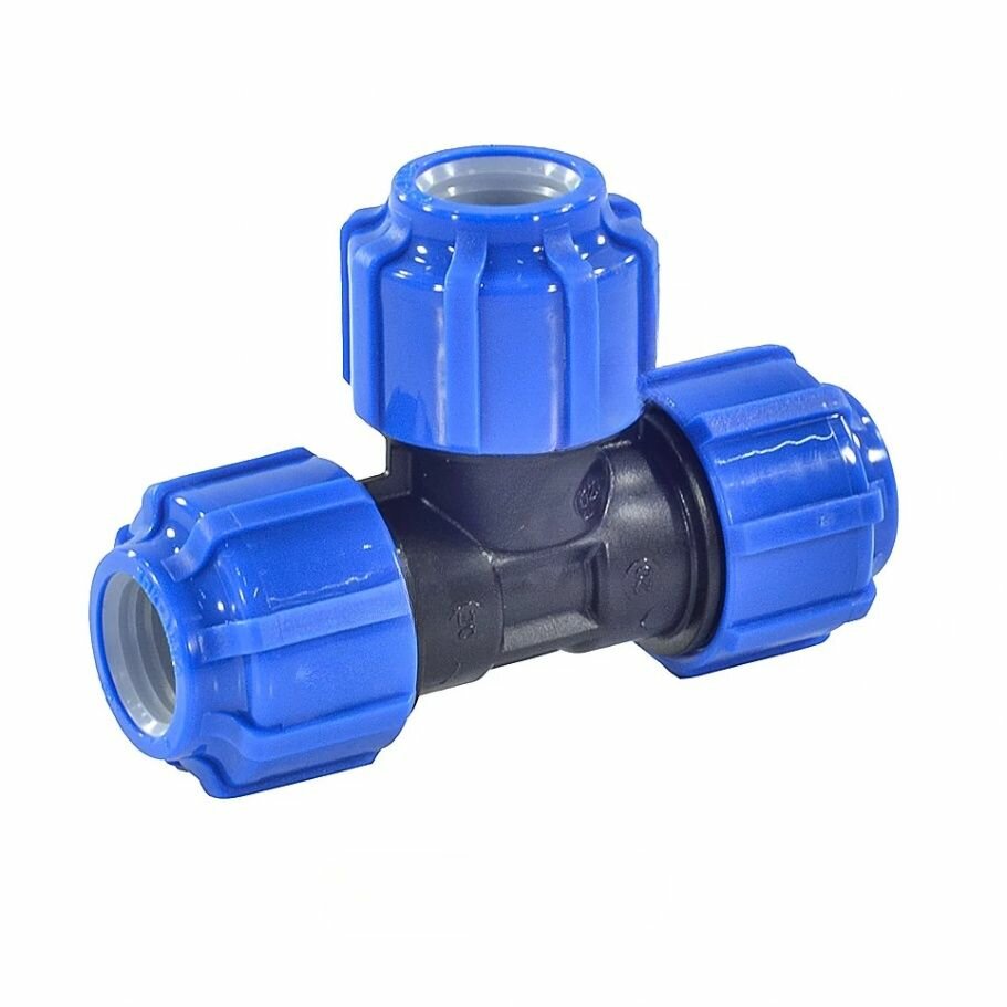 Тройник компрессионный ПЭ Дн 50 тпк-аква 50050050