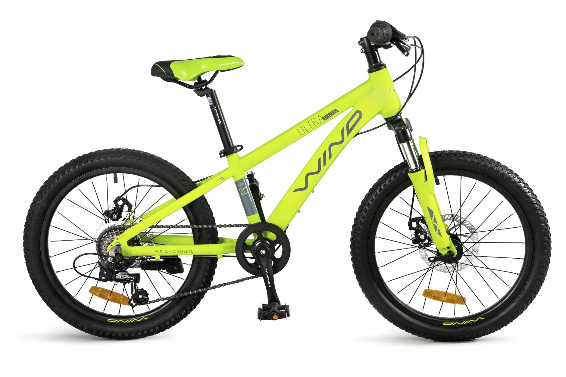 Велосипед WIND Ultra 20", 7ск (требует финальной сборки), Цвет св. зеленый